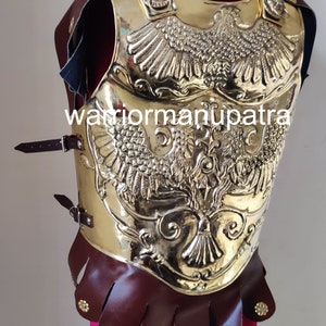 Medieval Brass Big Eagle Armor Roman Cuirass Reenactment Breastplate - Etsy