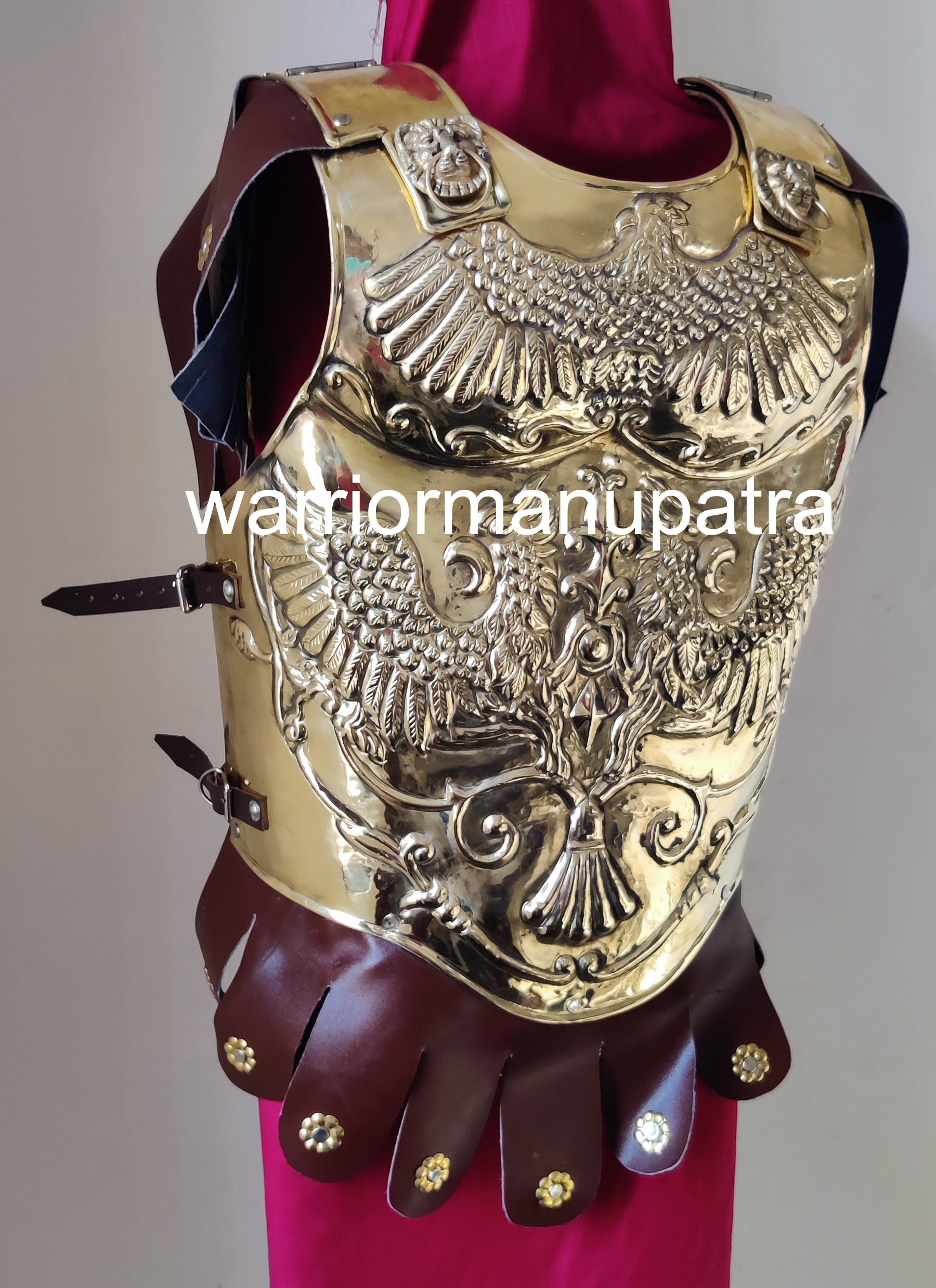 Medieval Brass Big Eagle Armor Roman Cuirass Reenactment Breastplate - Etsy