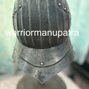 Medieval Larp Armor Dark Souls Inspired Helmet Alva Knight Old Metal ...