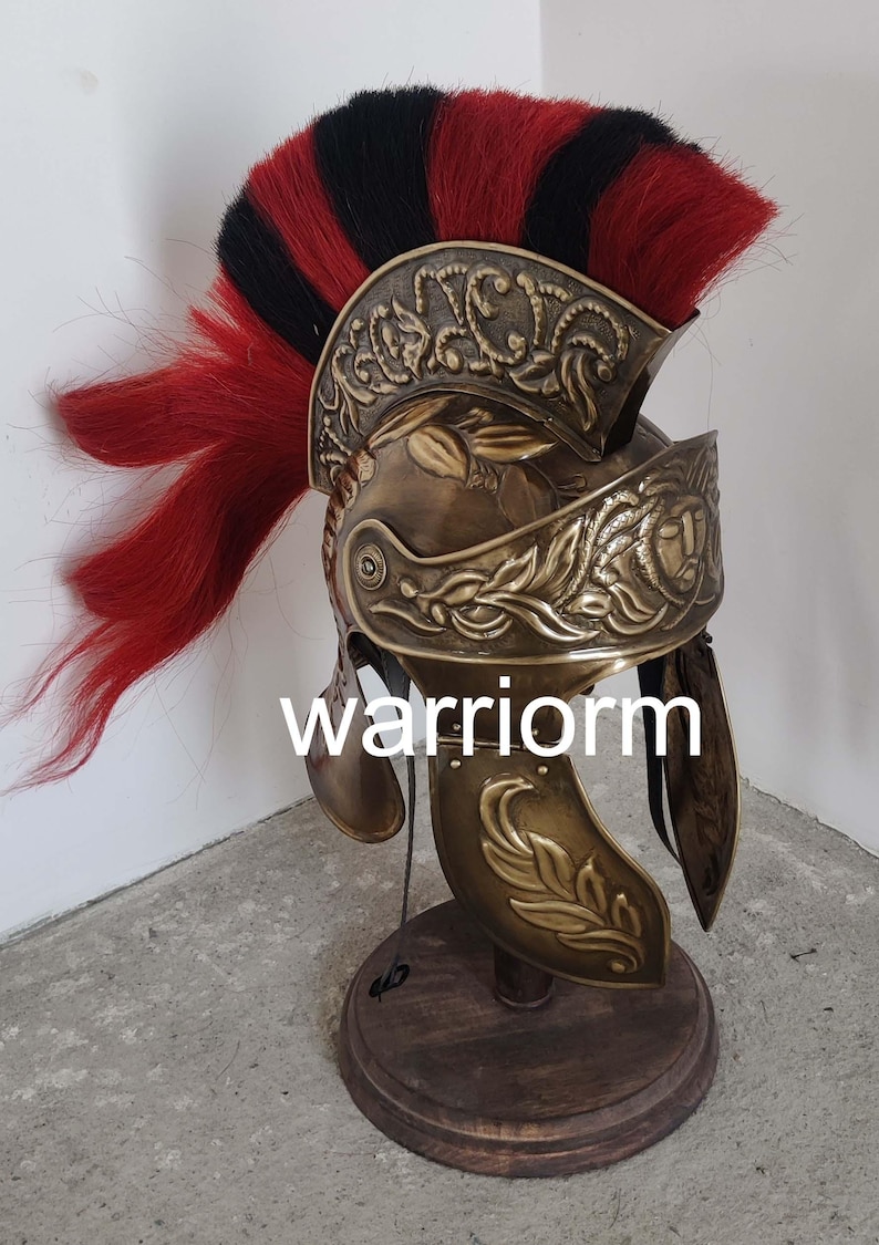 Medieval Brass Ant Helmet Armor Roman Cuirass Reenactment 18ga Steel - Etsy