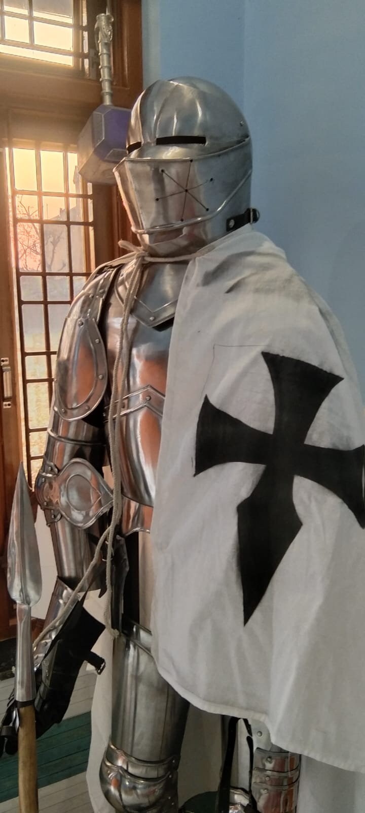 MEDIEVAL ARMOR Full Size 6 Feet Knights Templar Suit of Armour Medieval ...