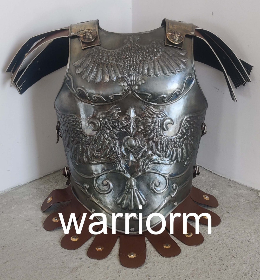 Medieval Brass Big Eagle Armor Roman Cuirass Reenactment Breastplate ...