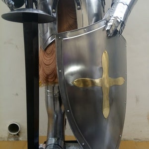 Medieval Kinght Handmade Wearable Suit of Armor Nickel Finish Home ...