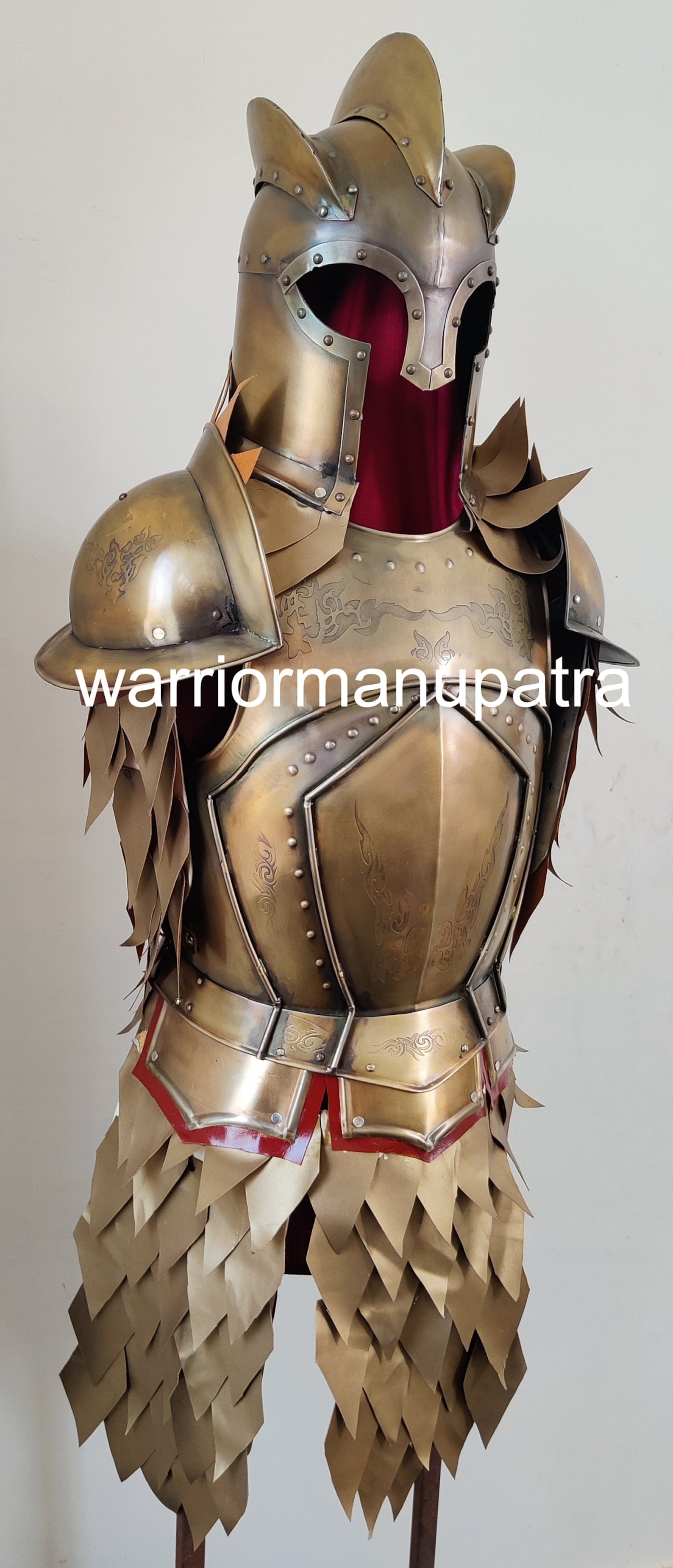 Medieval Steel Larp Warrior Kingsguard Half Body Armor Suit Knight Full ...