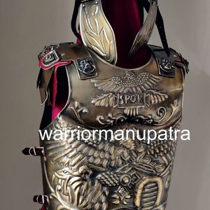 Medieval Brass Big Eagle Armor Roman Cuirass Reenactment Breastplate ...