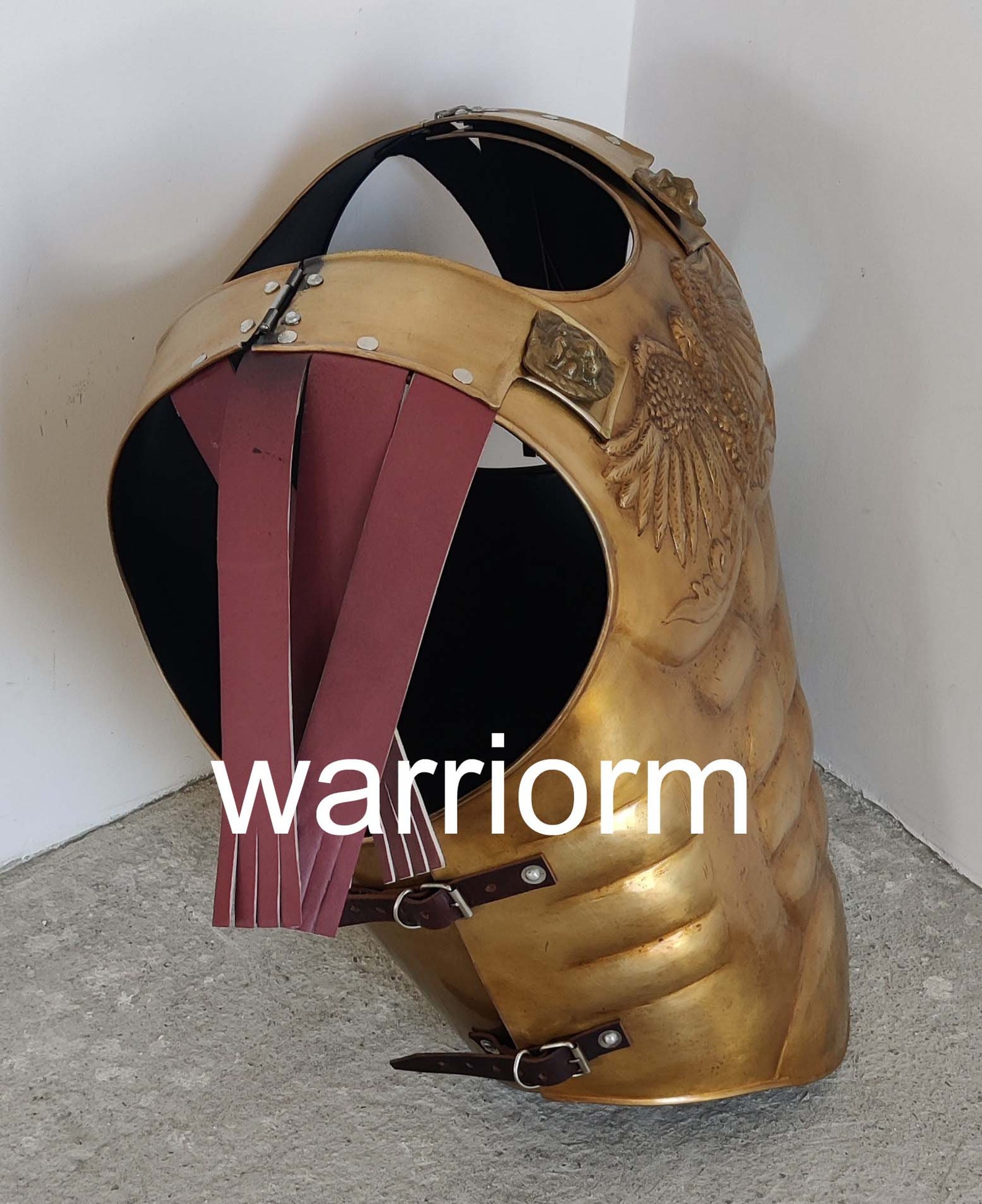 Handmade Steel Medieval Chiseled Roman Cuirass Knight Reenactment ...
