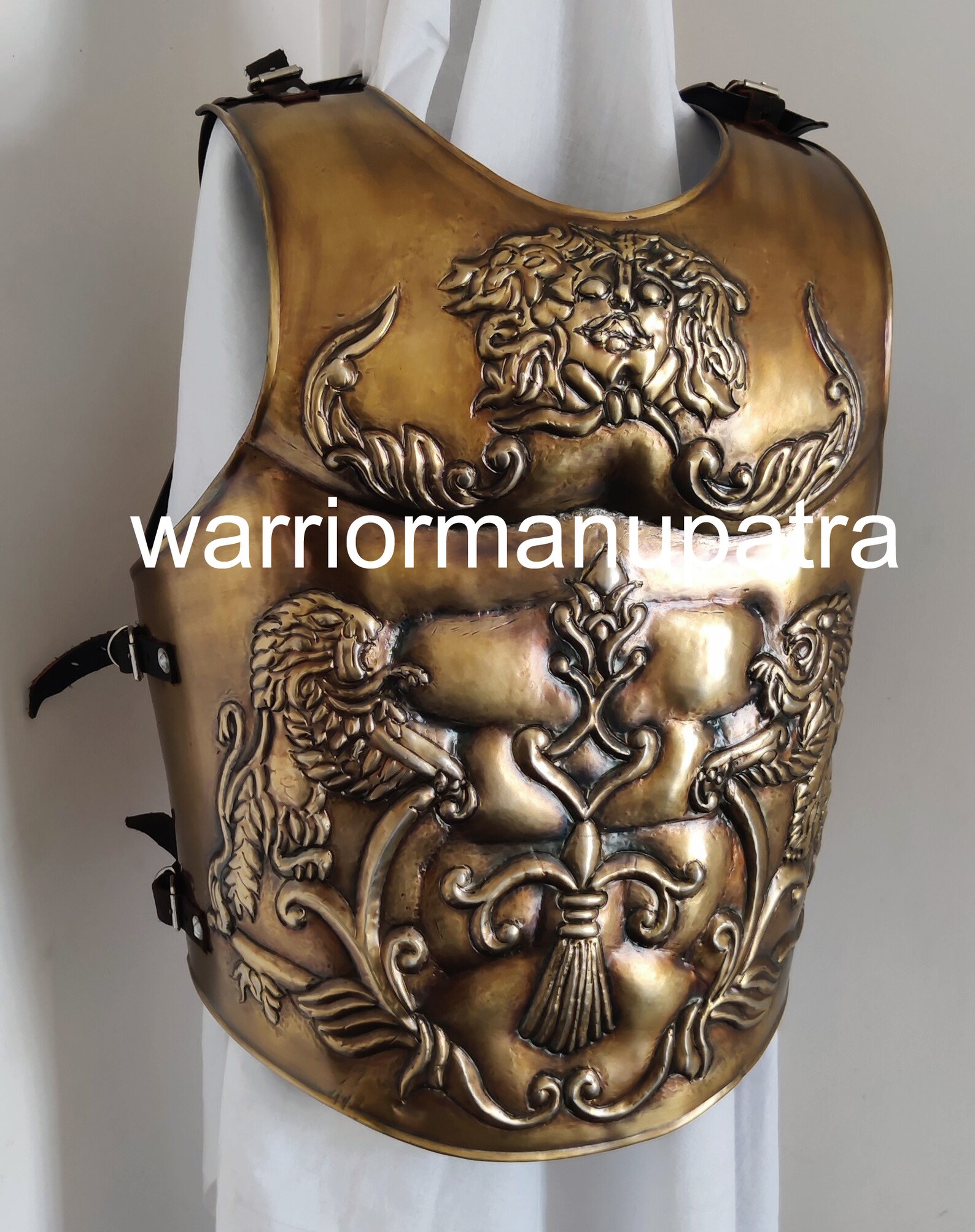 18ga Steel Medieval Armor Roman Cuirass Reenactment Knight Breastplate ...
