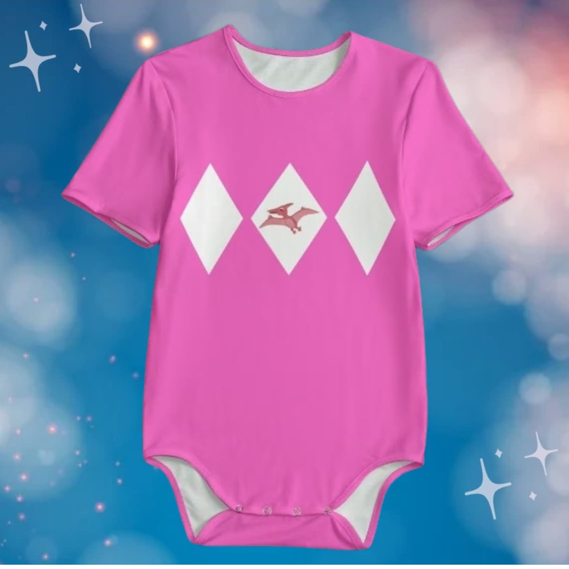 Pink Mighty Baby Dino ABDL Adult Baby Bodysuit - Etsy Canada