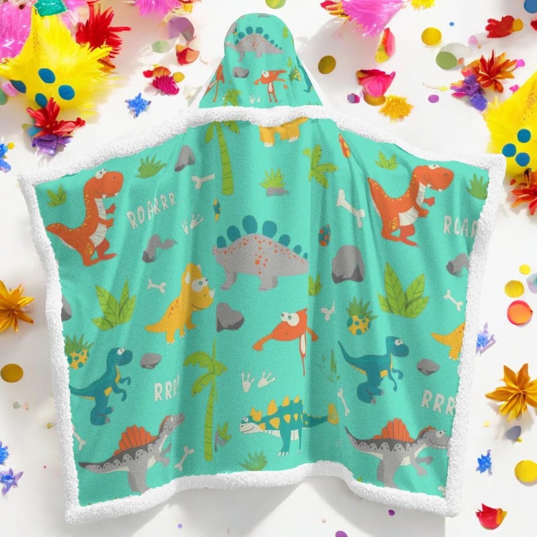 ABDL Adult Baby Dinosaur Hooded Blanket - Etsy