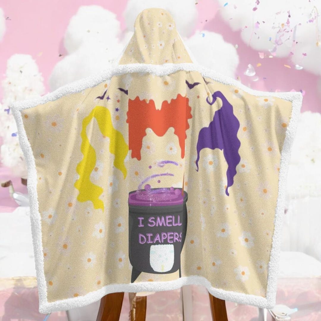 ABDL Adult Baby Witch Hooded Blanket - Etsy