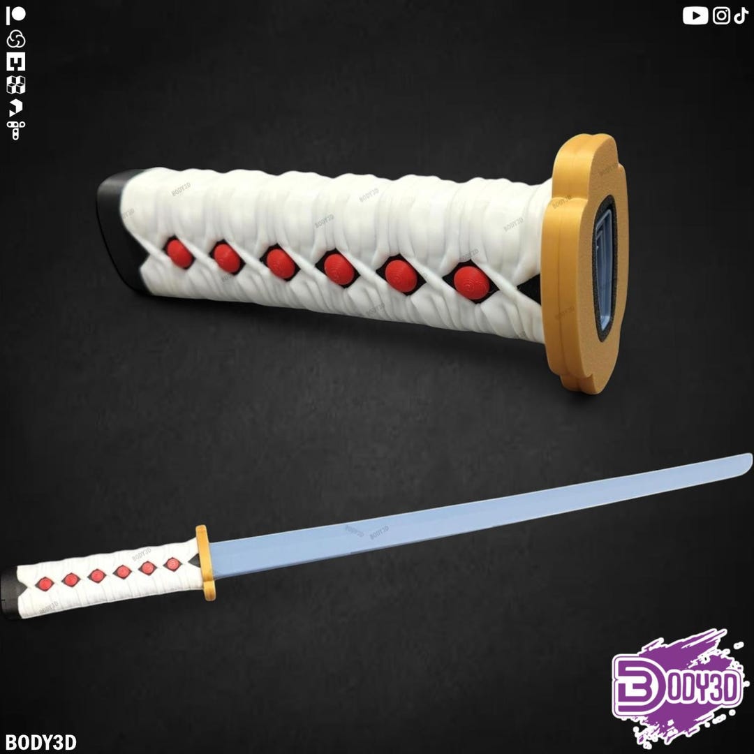 Retractable Katana (supportless) - 3D MODEL - Etsy