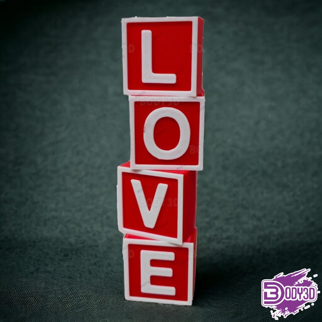 Alphabet Cubes (supportless) - 3D MODEL - Etsy