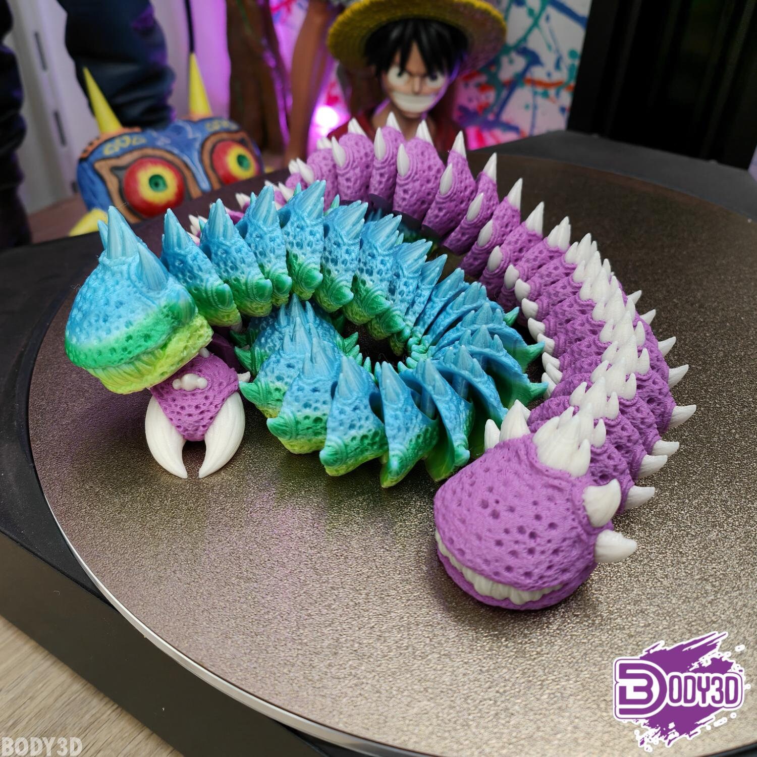 Giant Purple Worm supportless 3D MODEL - Etsy