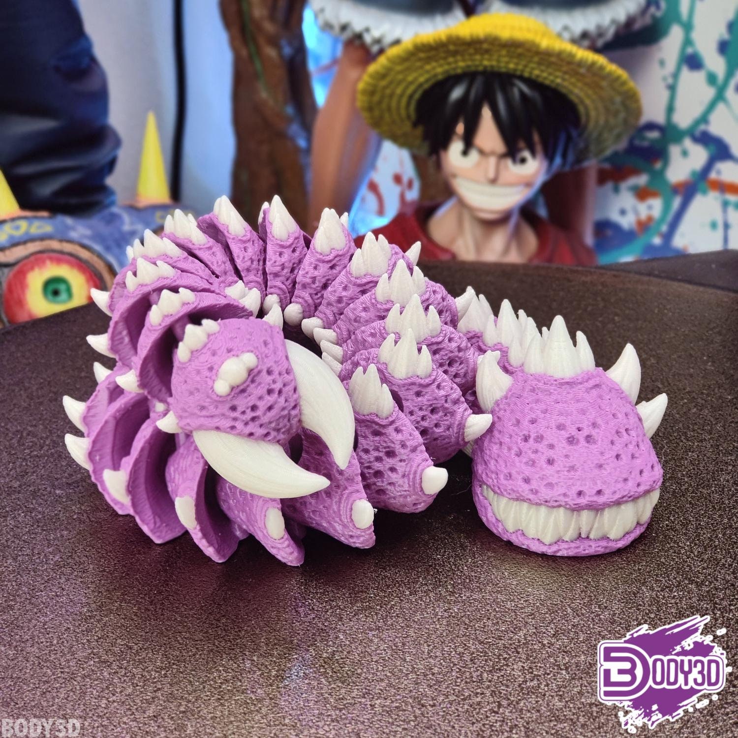 Giant Purple Worm supportless 3D MODEL - Etsy