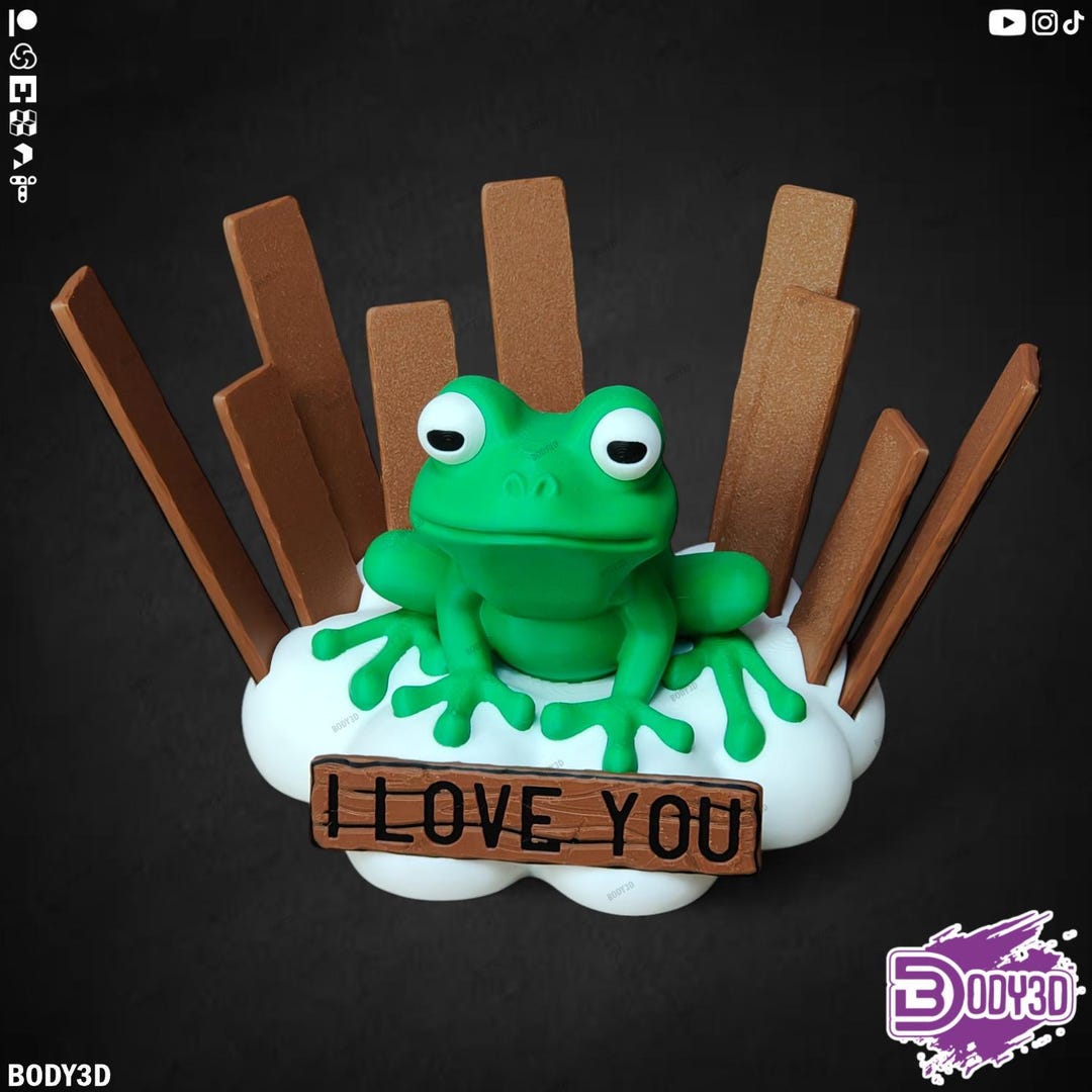 Fortune Frog (supportless) - 3D MODEL - Etsy