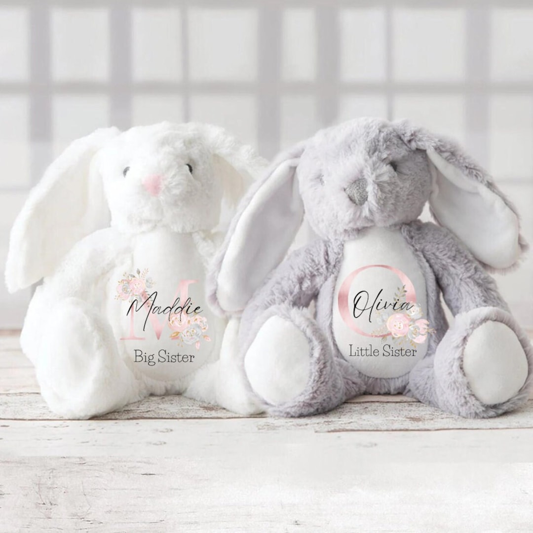 Personalised Bunny Baby Giftnew Babybaby Girl Giftsbig - Etsy UK