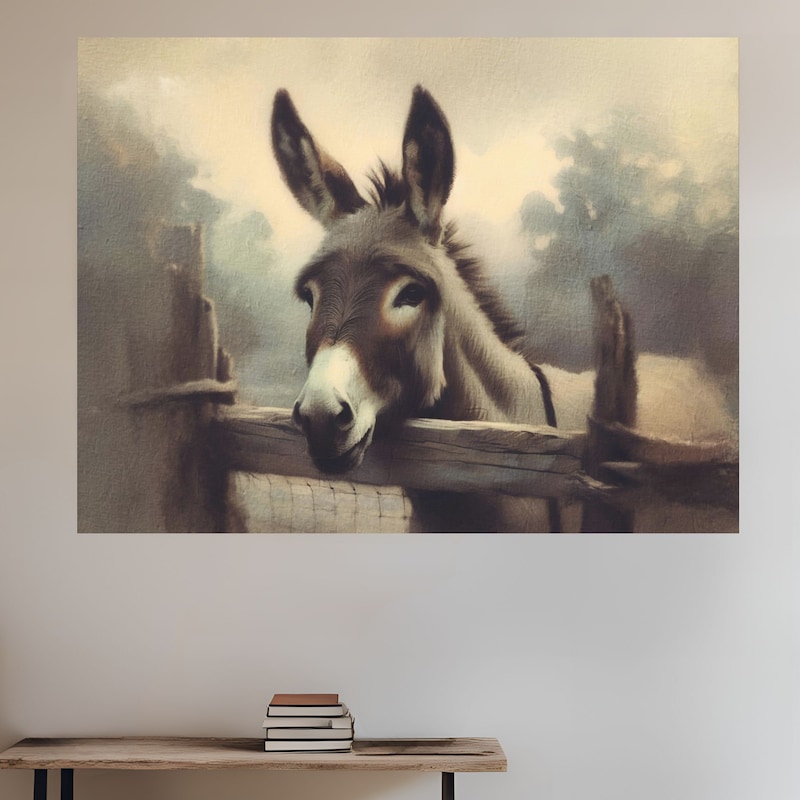 Donkey Paintings - Etsy