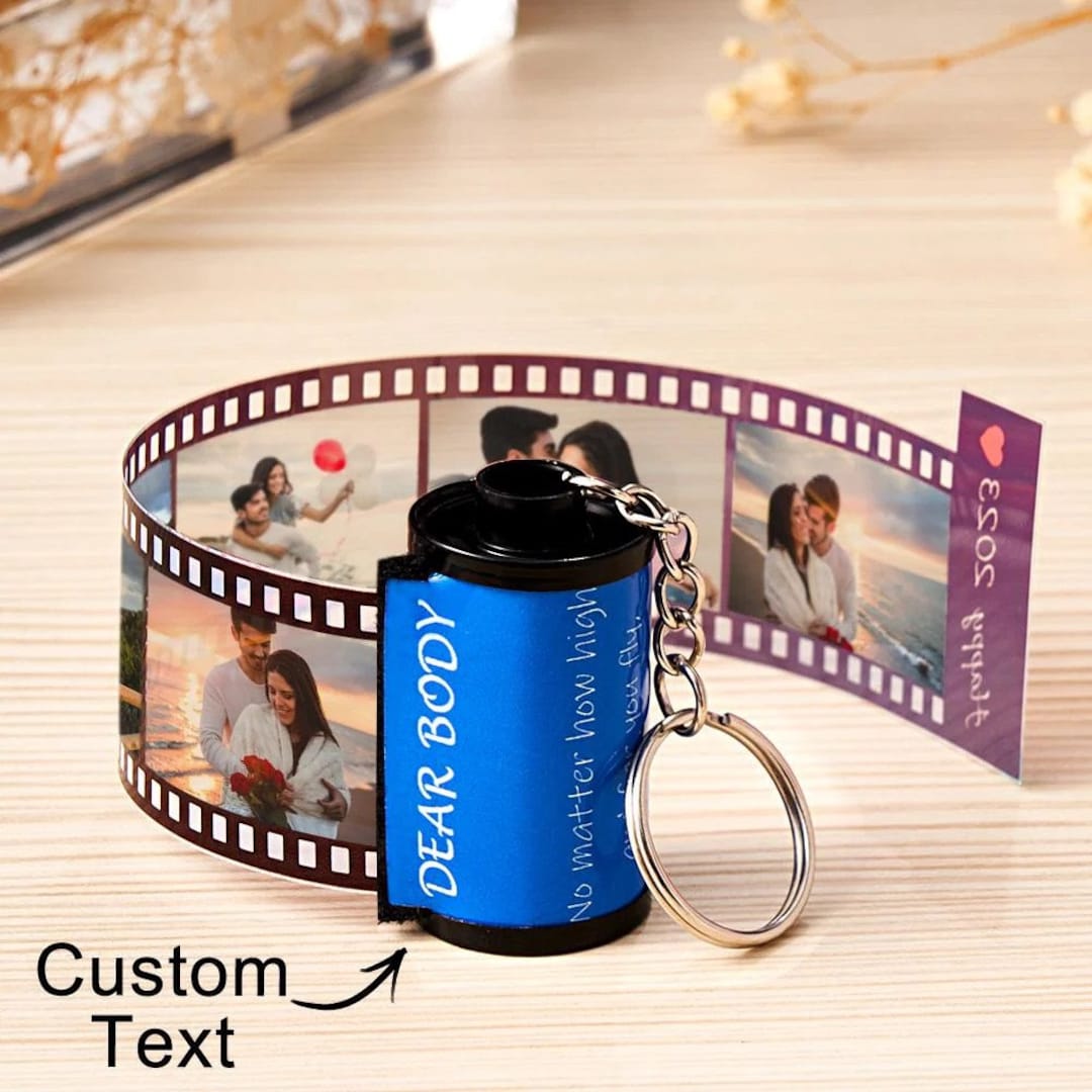 Personalized Photo Film Roll Keychain, Camera Film Keychain, Photo ...