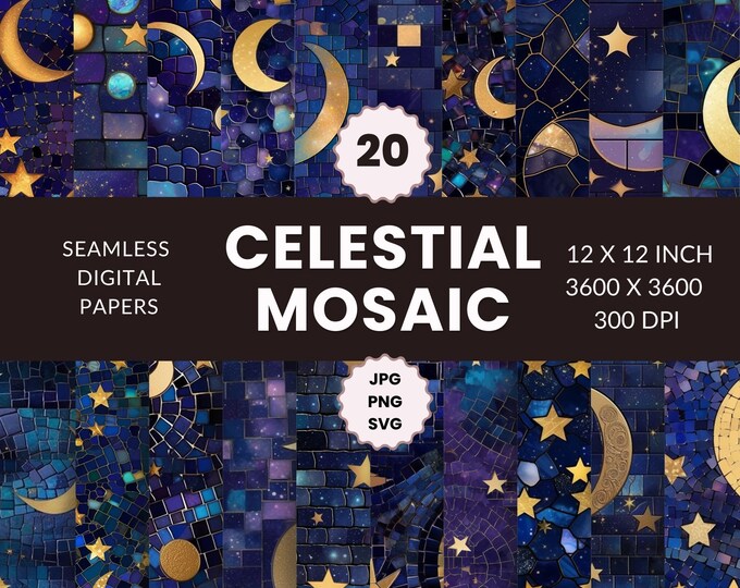 25 Printable Mosaic Pattern Templates PDF Download - Etsy