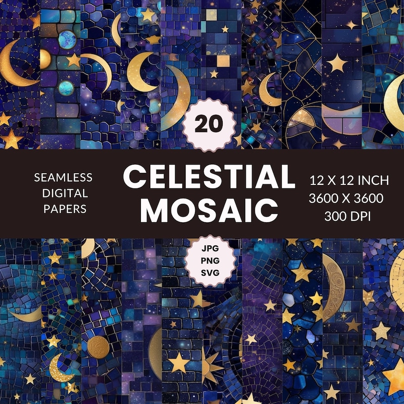 Mosaic Tile Svg - Etsy