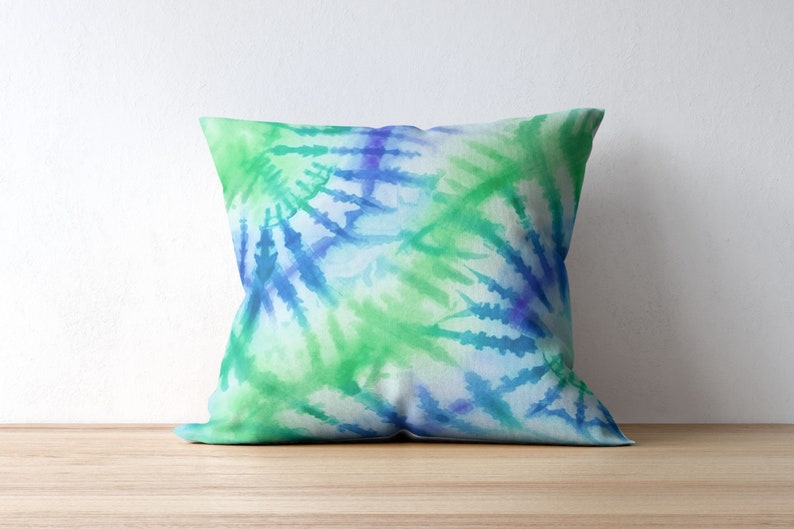 20 Blue Green Tie Dye Seamless Pattern, Digital Paper Pack, Groovy ...