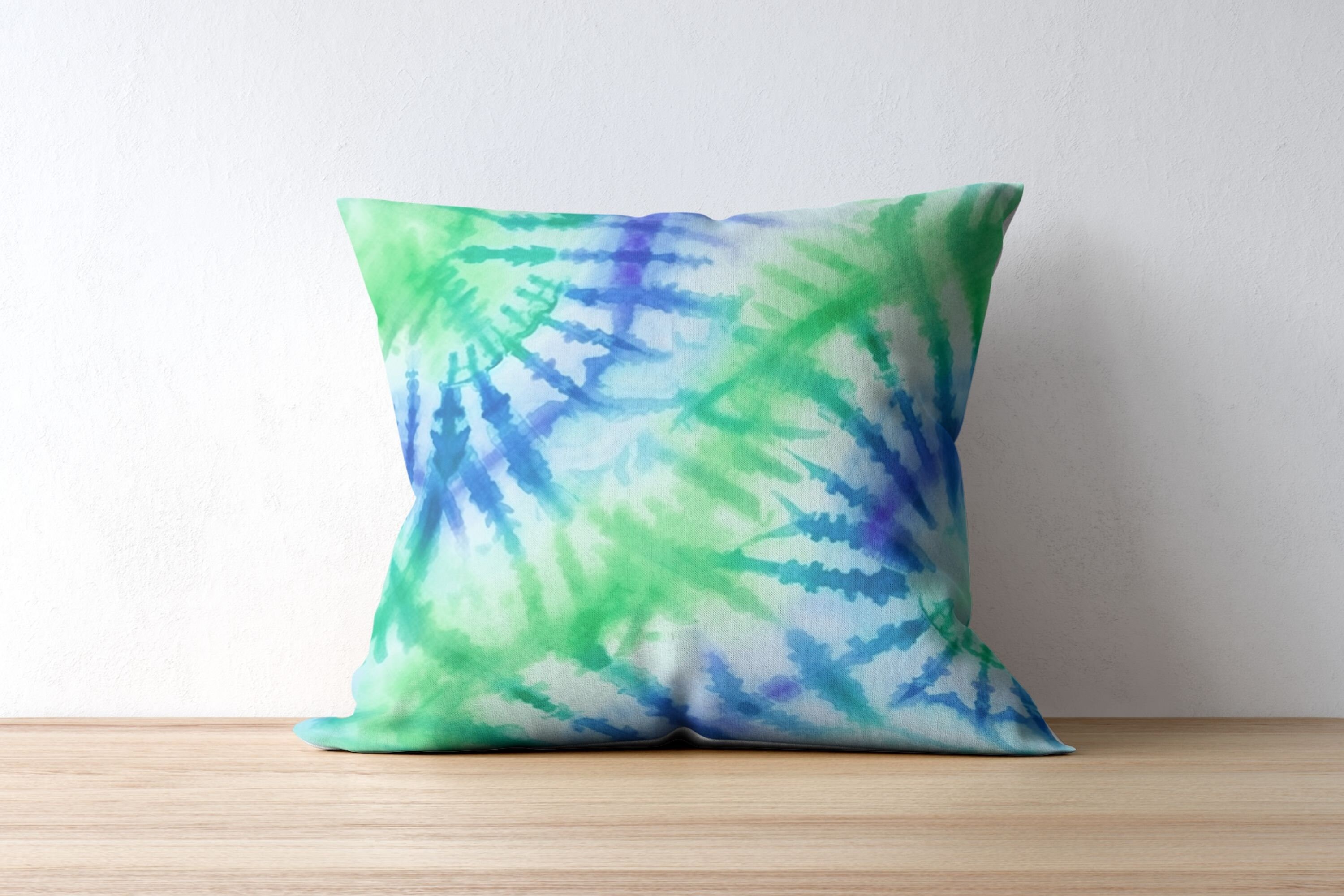 20 Blue Green Tie Dye Seamless Pattern, Digital Paper Pack, Groovy ...