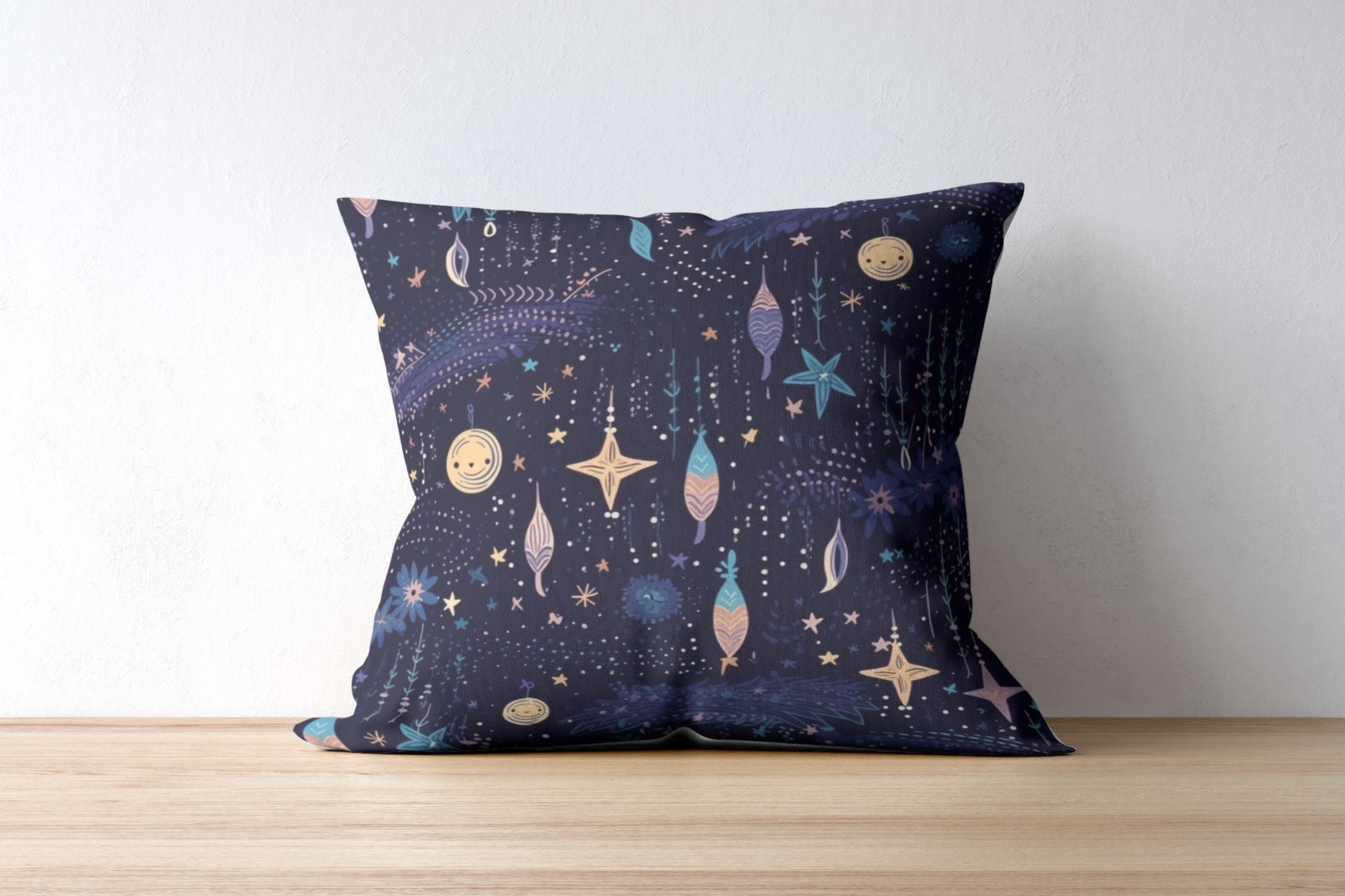 20 Boho Starry Night Seamless Pattern, Digital Paper Pack, Cosmic ...