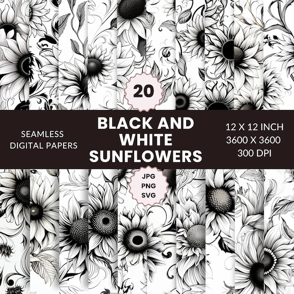 Paper Sunflower Svg - Etsy