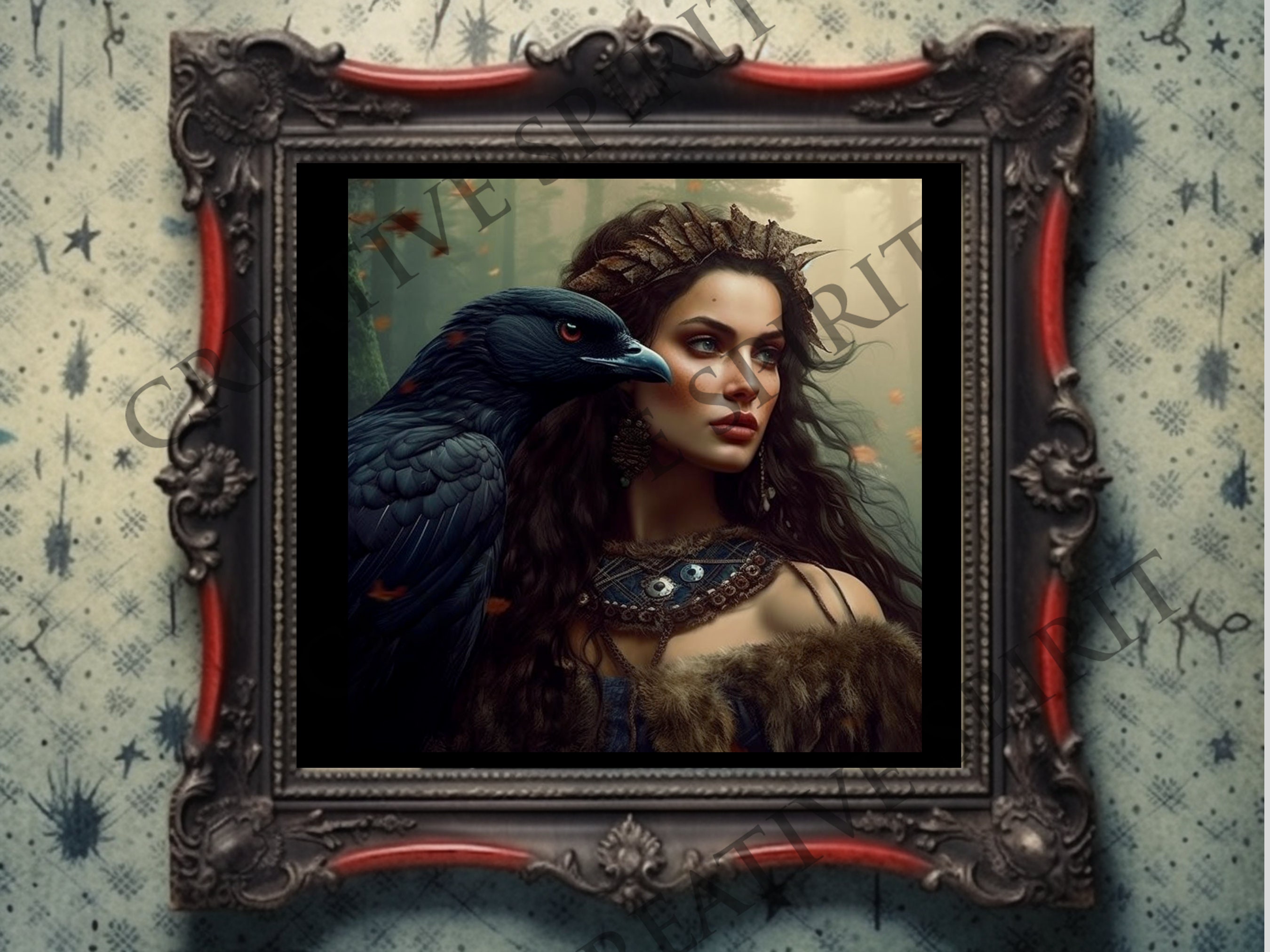 Celtic Goddess Morrigan Wiccan Witchy Spooky Gothic - Etsy UK