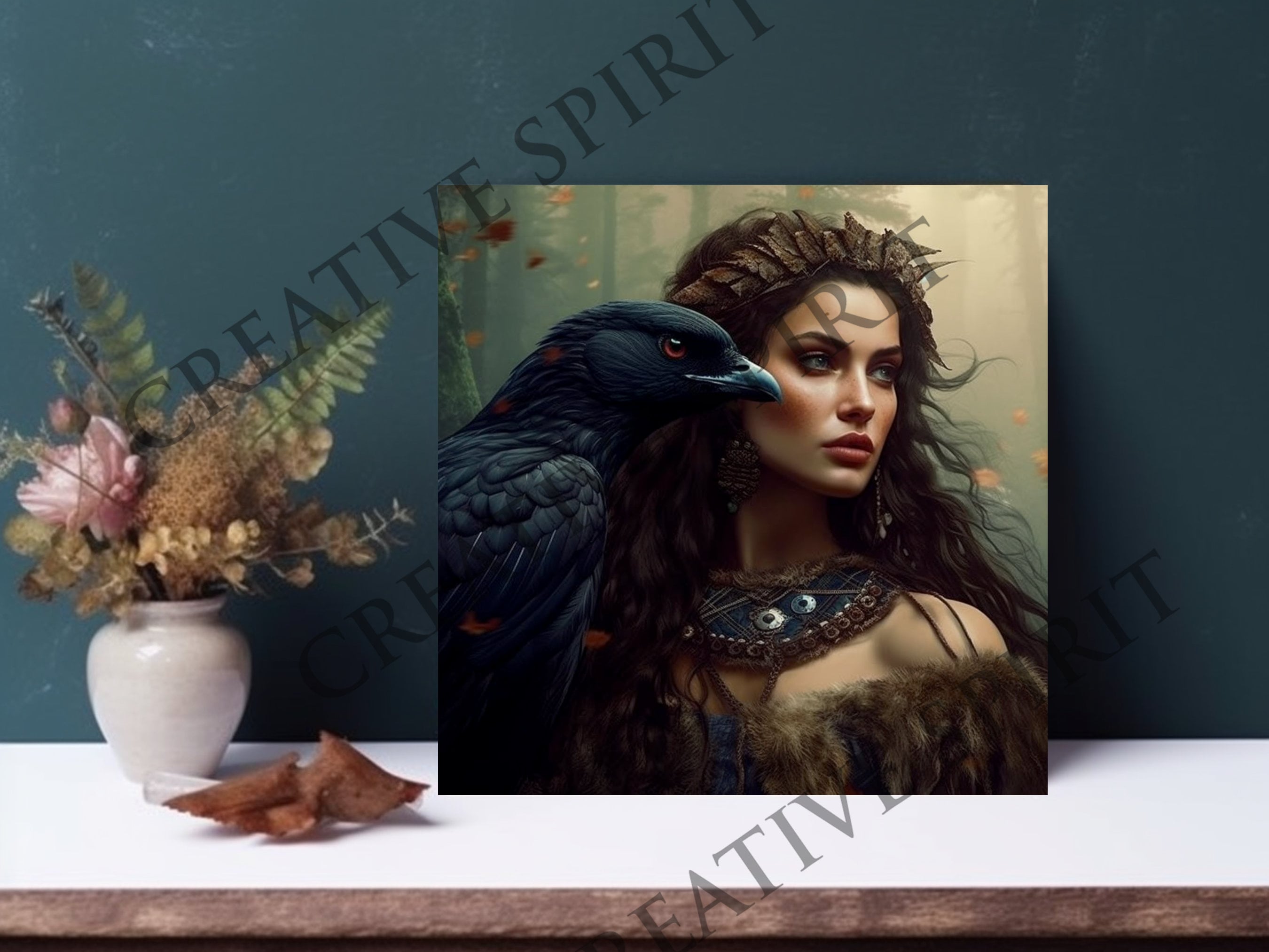 Celtic Goddess Morrigan Wiccan Witchy Spooky Gothic - Etsy UK