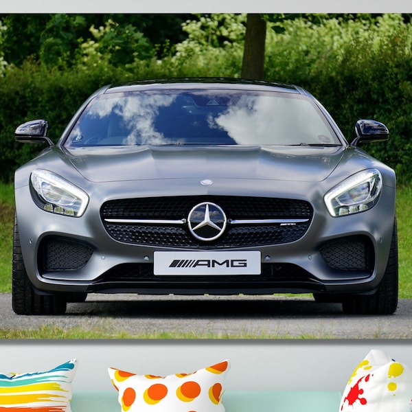 Mercedes Benz Painting - Etsy