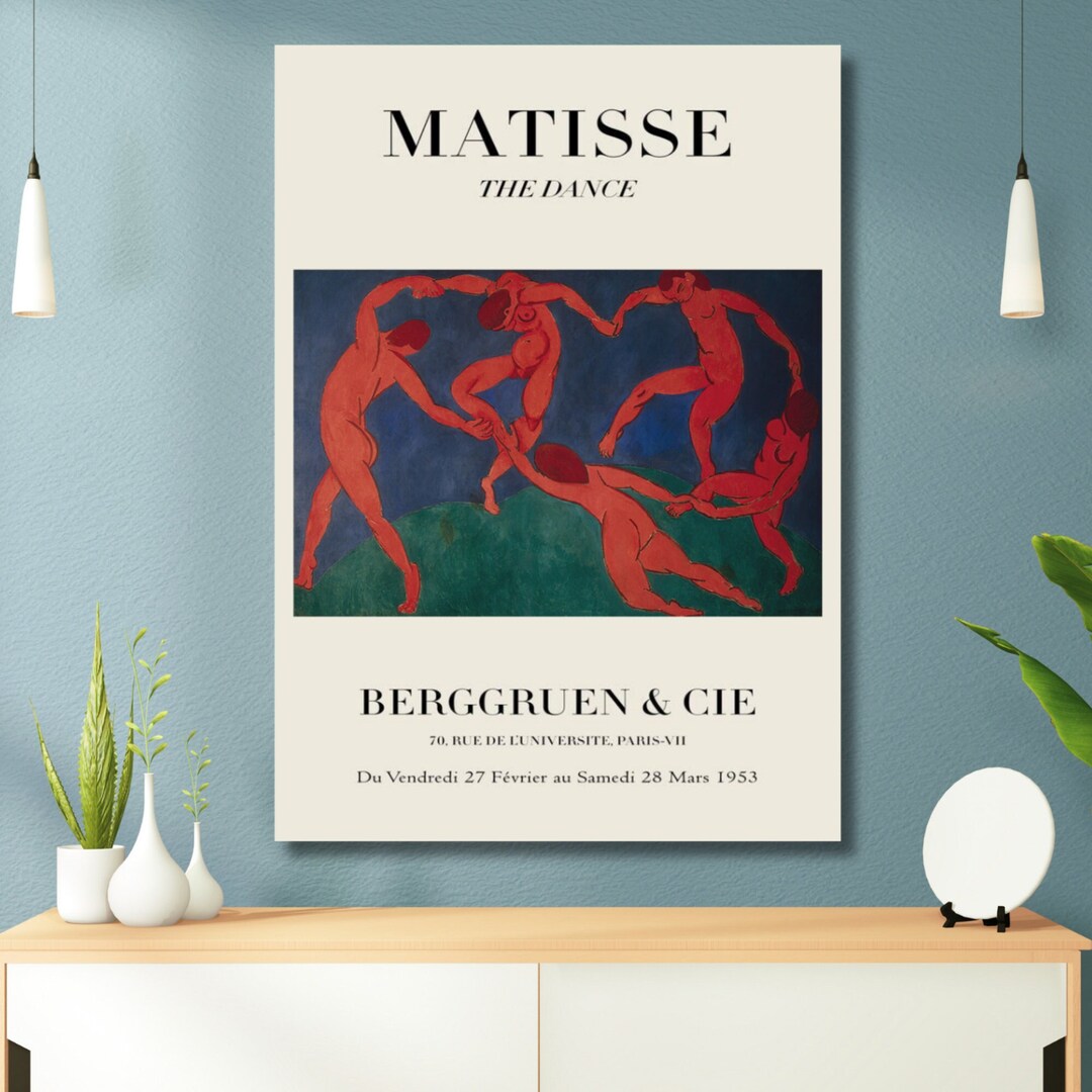 Henri Matisse Dance Exhibition Poster Artwork Reproduction Home Decor ...