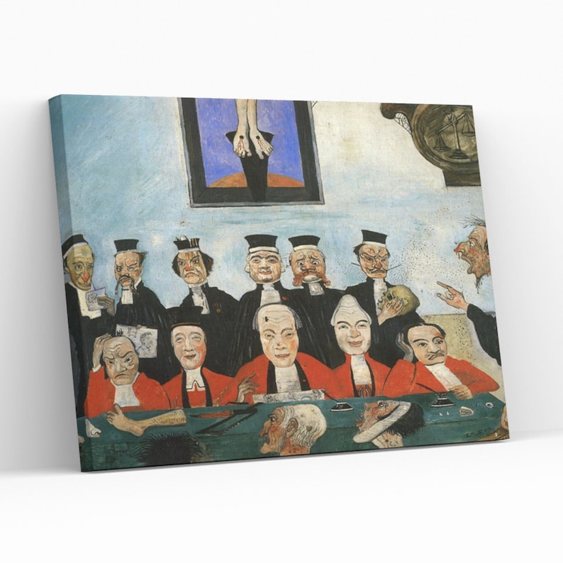 Good Judges by James Ensor Canvas Wall Art Aesthetic Home Decor Art ...