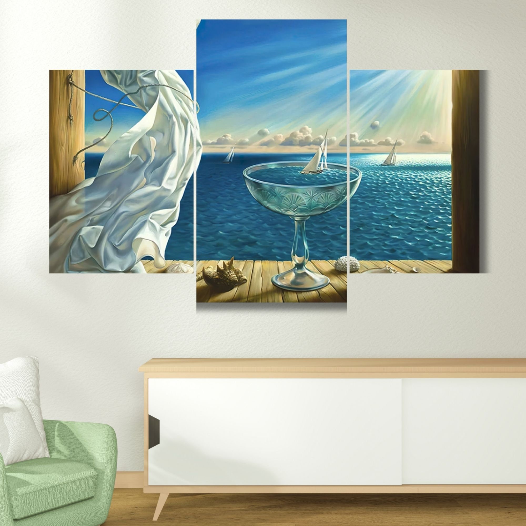 Safe Harbor by Vladimir Kush Artwork Reproduction Canvas Wall Art Extra ...