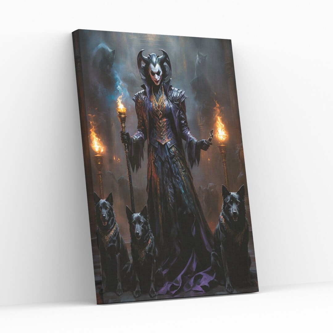 Joker Prince of the Darkness Canvas Wall Art Joker Home Decor Joker ...