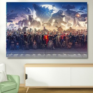 150 Movie Blockbuster Characters Canvas Wall Art Poster Print Movie Eye ...