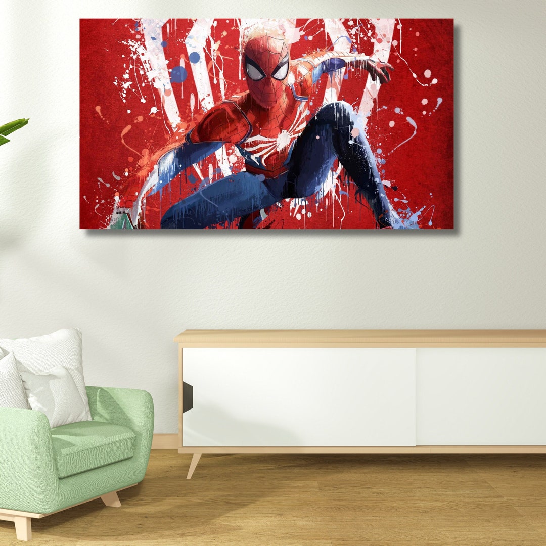 Spider-man Marvel's Legendary Character Watercolour Effect Ready to ...