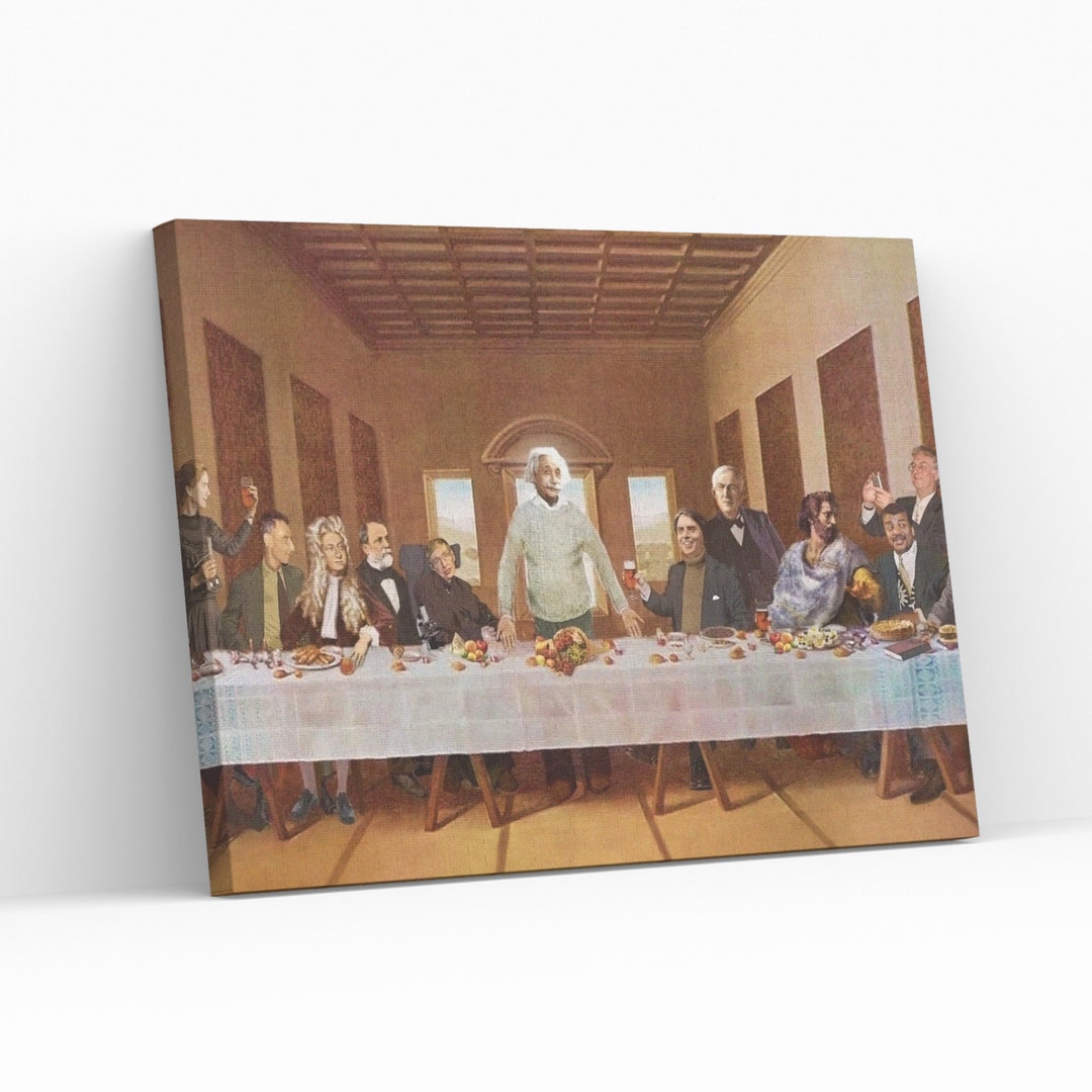 Last Supper Scientists Modern Illustration Wall Decor Gift for Kids ...