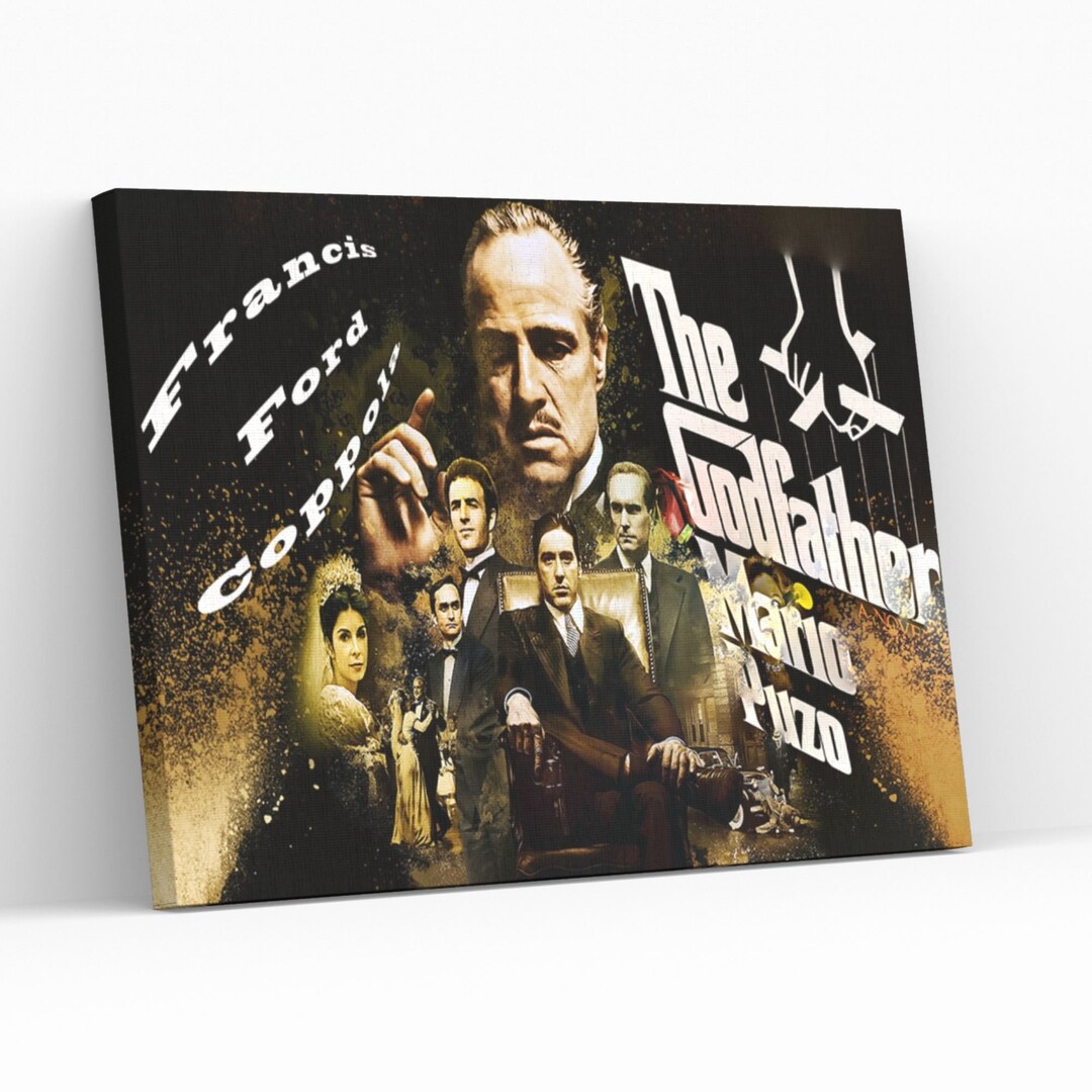 Godfather Design Movie Poster Canvas Wrap Wall Art Kids Room Gift Decor ...