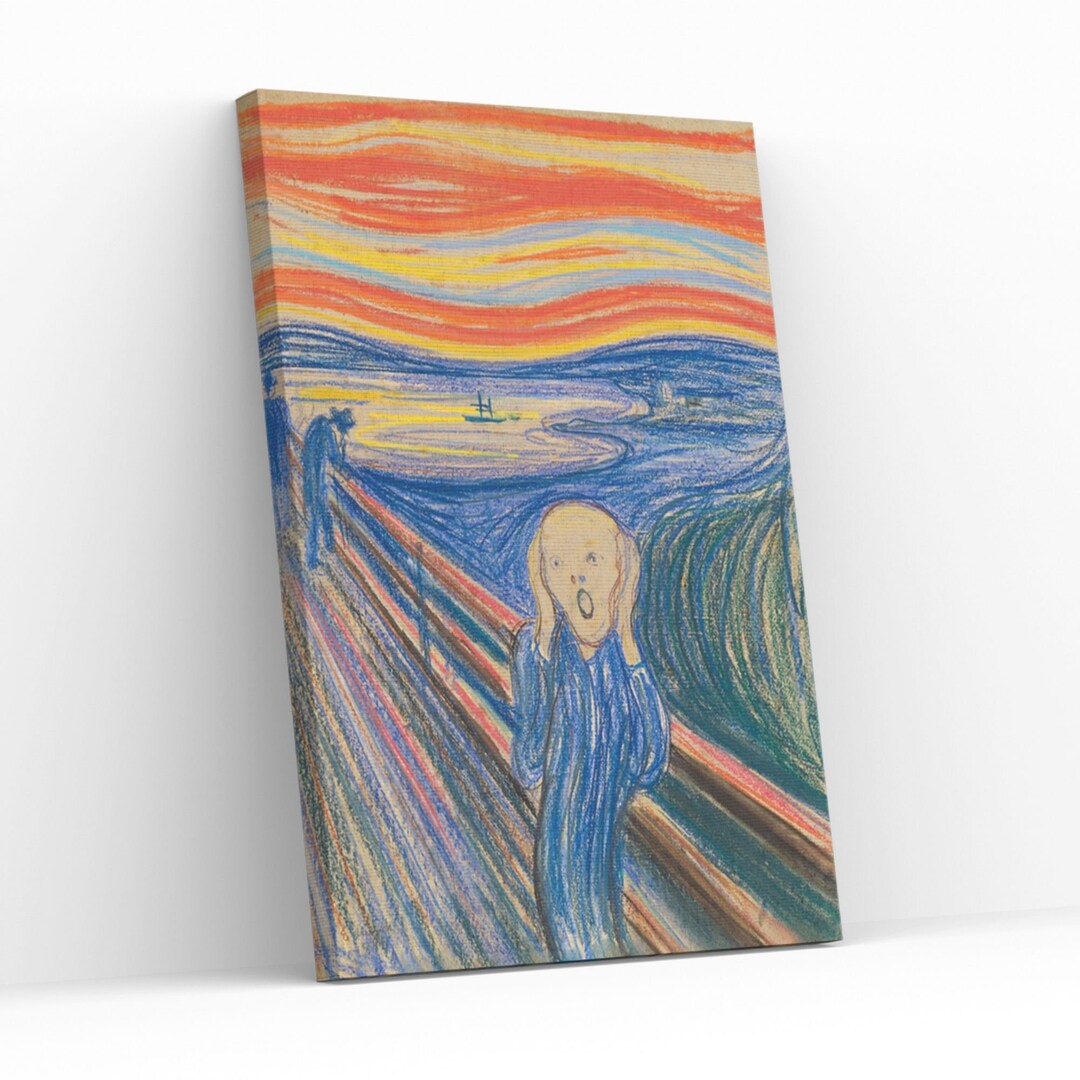 Scream Pastel Version by Edward Munch Canvas Wall Art Edward Munch Art ...