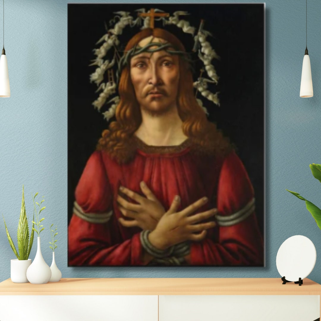 Botticelli Christ Pantocrator Canvas Print, Religious Art Poster - Etsy