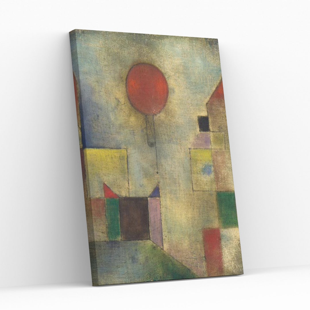 Paul Klee 1922 Red Balloon Artwork Reproduction Home Decor Ready Wall ...