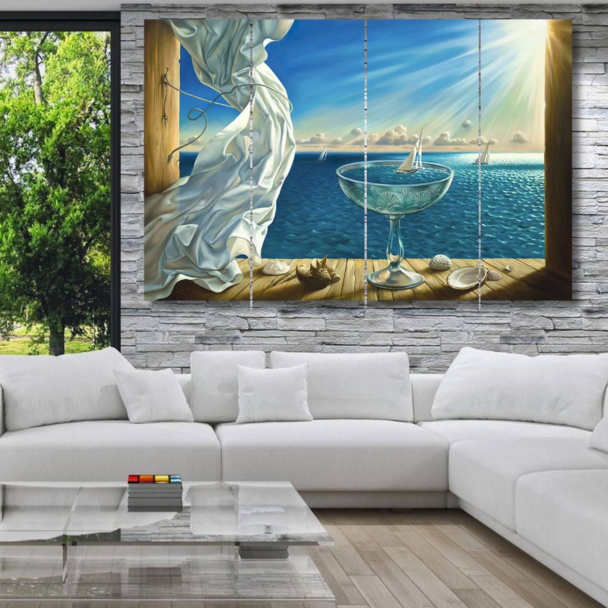 Safe Harbor by Vladimir Kush Artwork Reproduction Canvas Wall Art Extra ...