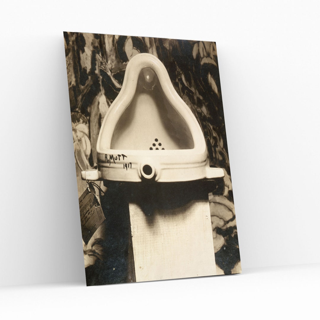Fountain by Marcel Duchamp Canvas Wall Art,avant-garde Artwork Print ...