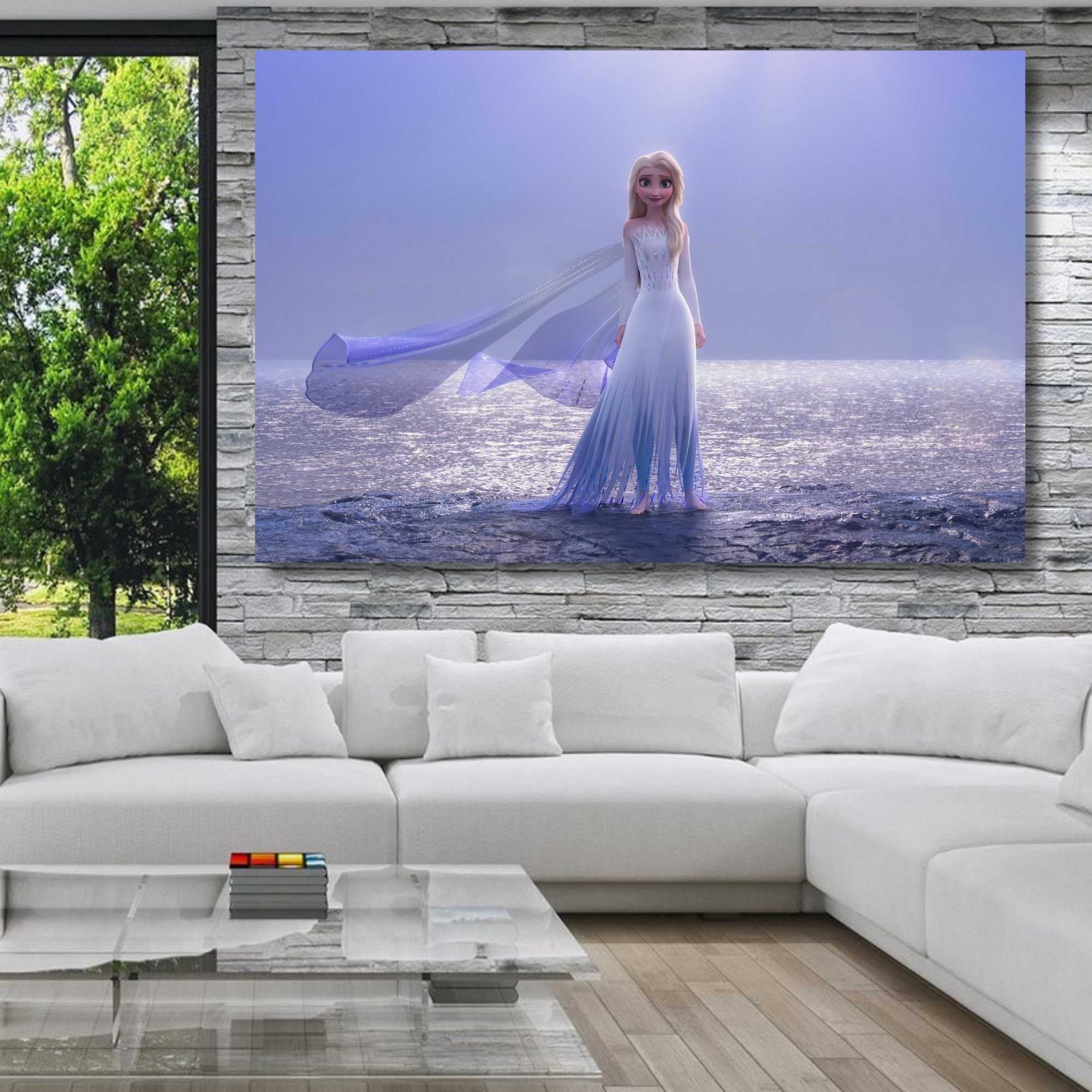 Elsa Frozen Alone Animation Movie Poster Home Decor Kidsroom Gift Ready ...