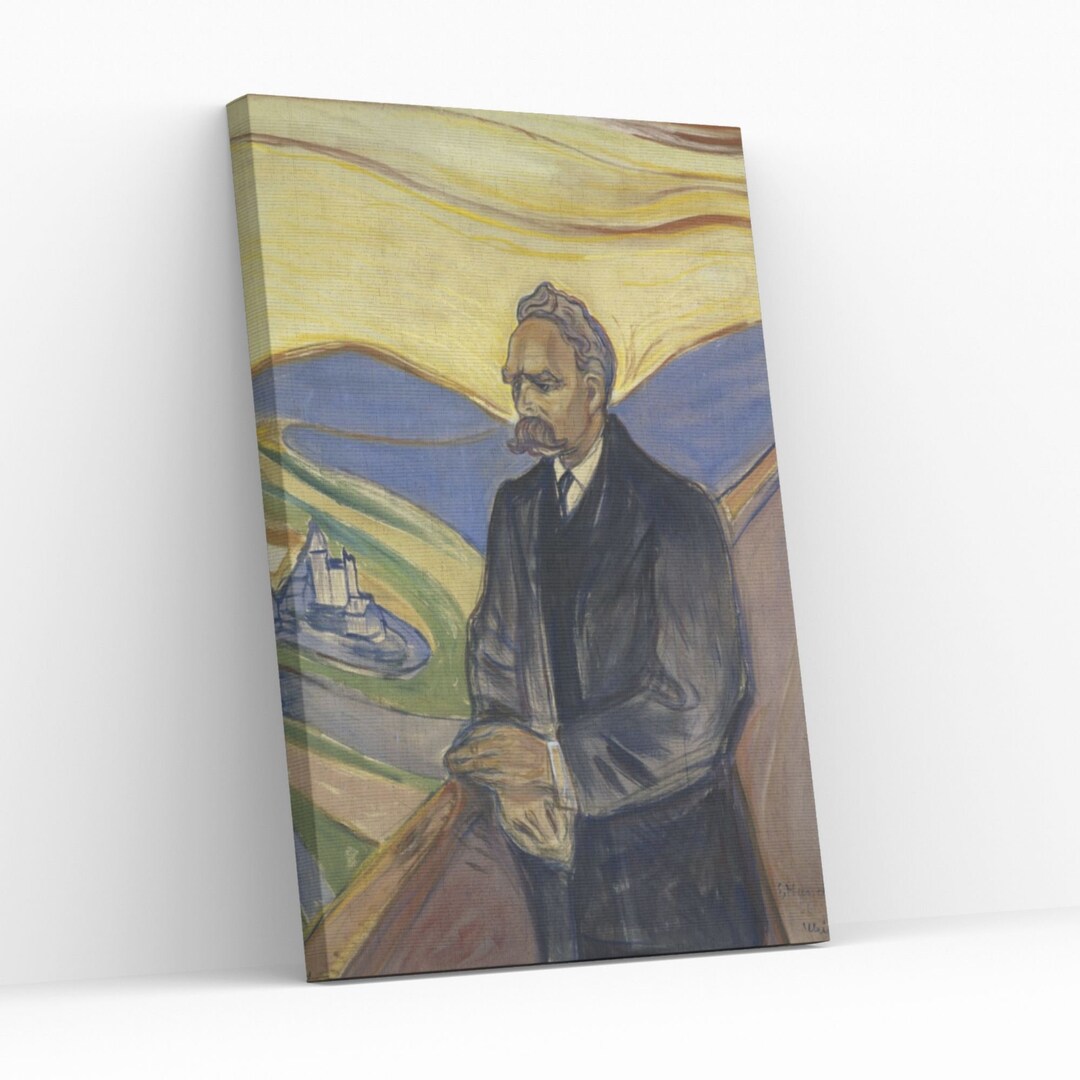 Friederich Nietzsche by Edward Munch Famous Artwork Reproduction Canvas ...