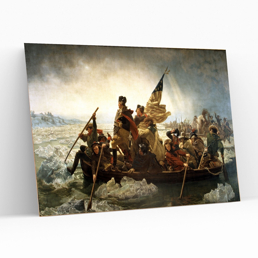 Washington Crossing the Delaware by Emanuel Leutze,canvas WALL Art ...