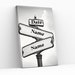 Personalized Name Vintage Street Sign Canvas Wall Art Custom Name ...