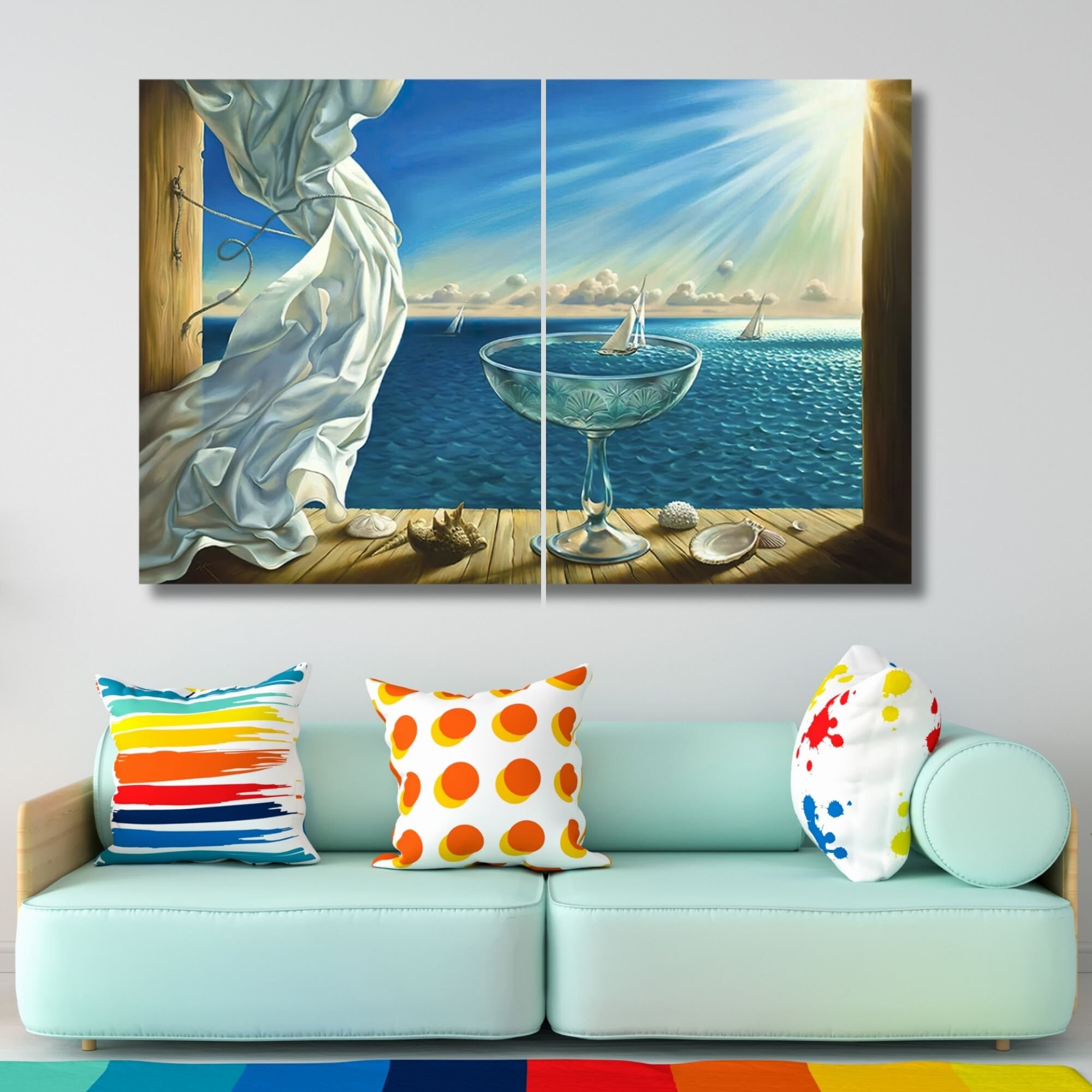 Safe Harbor by Vladimir Kush Artwork Reproduction Canvas Wall Art Extra ...