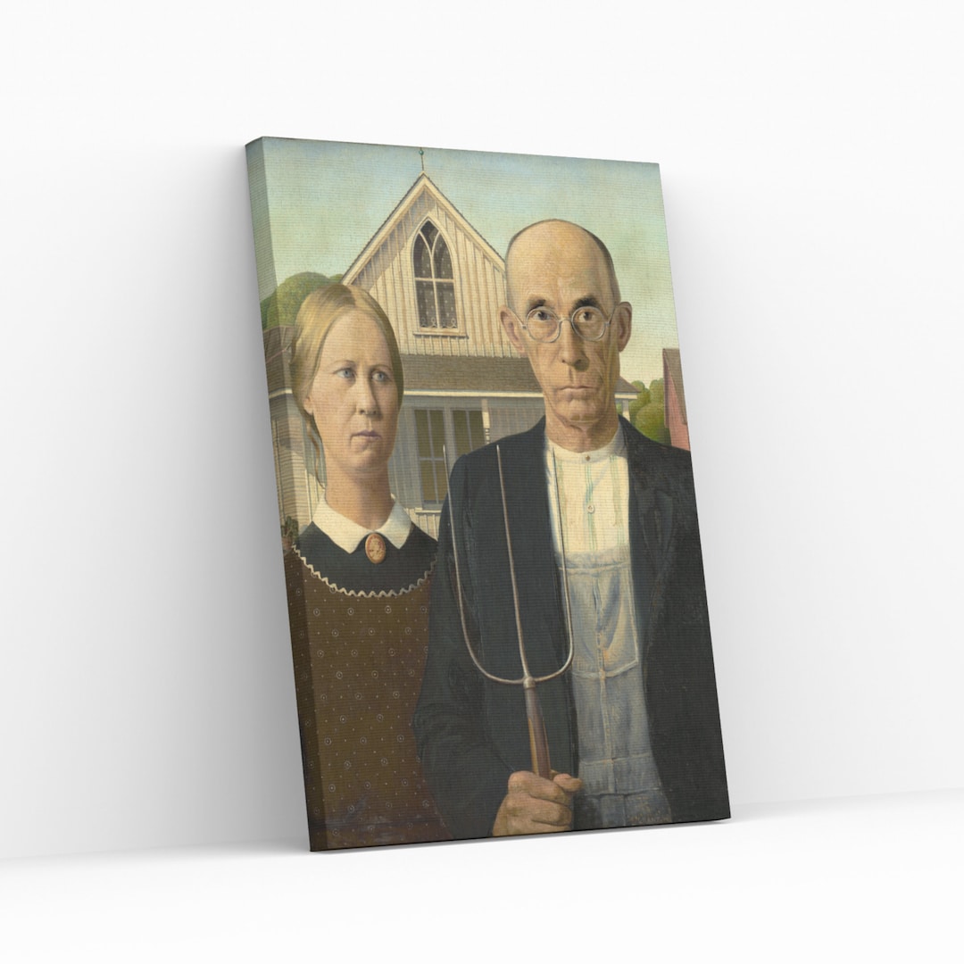 Grant Wood American Gothic Regionalism Social Realism Artwork ...